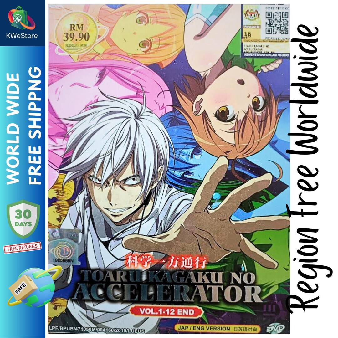 Anime Dvd~english Dubbed~toaru Kagaku No Accelerator(1-12end)- Free ...