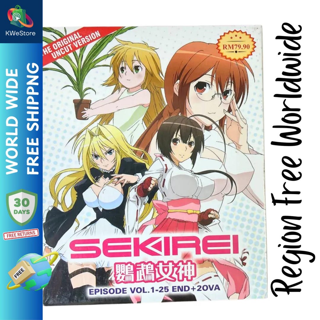 Anime DVD Sekirei Vol.1-25 End + 2 OVA (uncut Version) English Dubbed ...