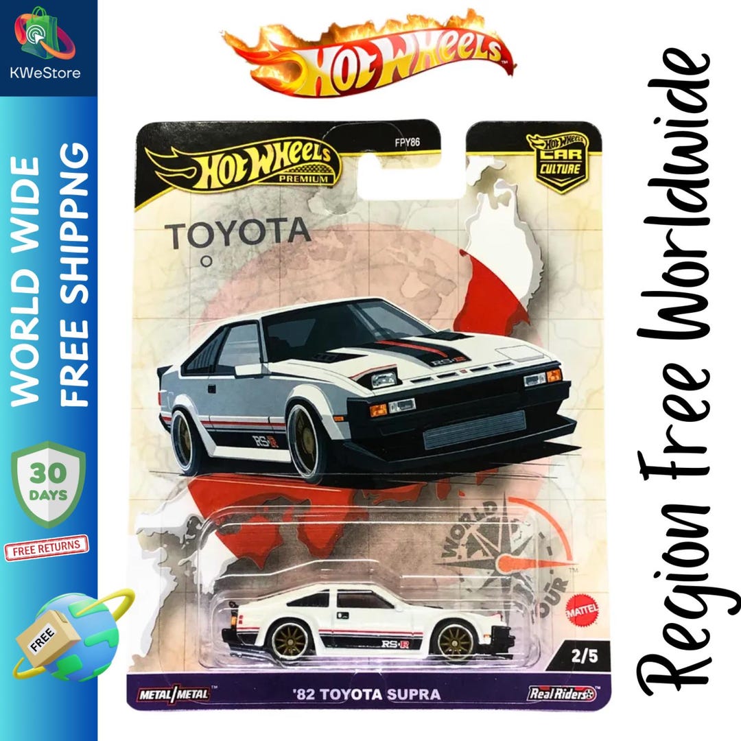 Hot Wheels 82 Toyota Supra World Tour FPY86-961 A 1/64 Free Ship - Etsy