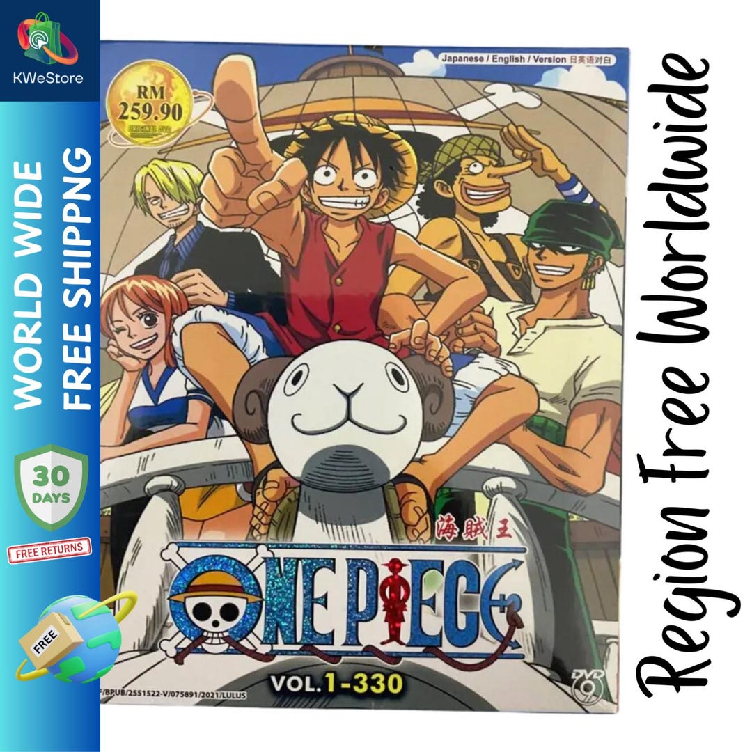Anime DVD One Piece Box.1 Vol.1-330 English Dubbed Free Ship - Etsy