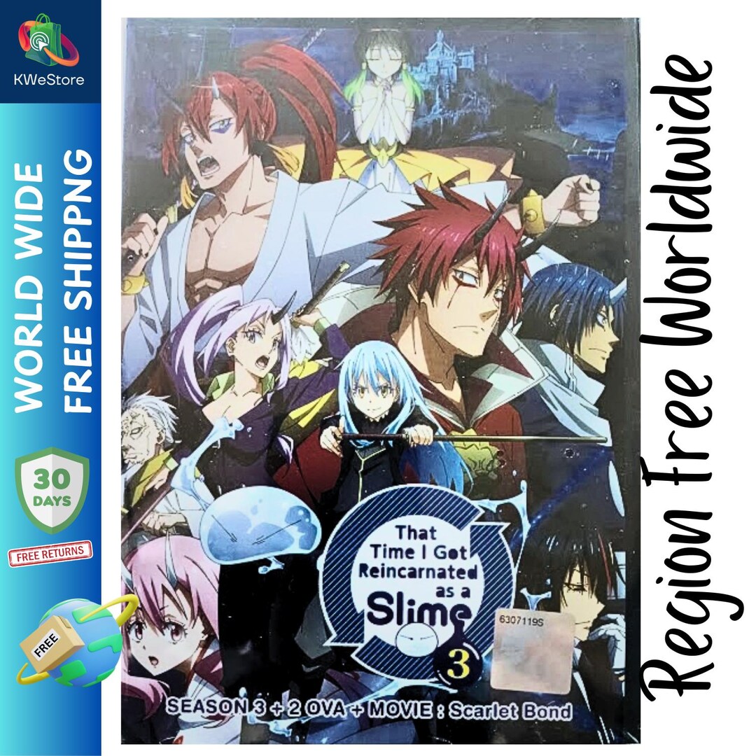 DVD Anime That Time I Got Reincarnated as Slime Season 3 (1-24) + OVA ...