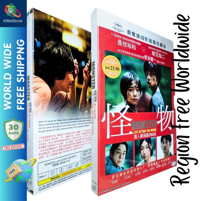 MONSTER Live Action the Movie DVD Japanese Movie english Subtitle All Region - Etsy