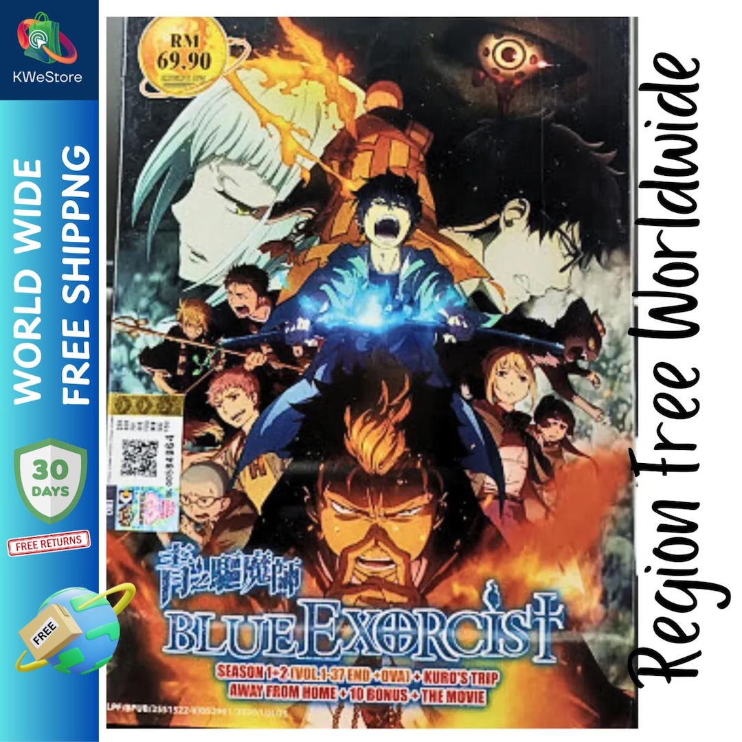 Anime DVD Blue Exorcist Complete TV Series (season 1+2) + OVA +bonus ...