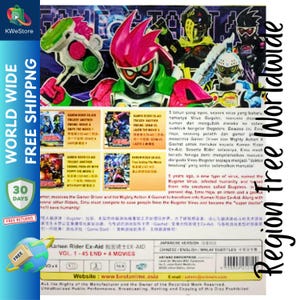 DVD Masked Kamen Rider Ex-aid Vol.1-45 End (2016) + 4 Movies English ...