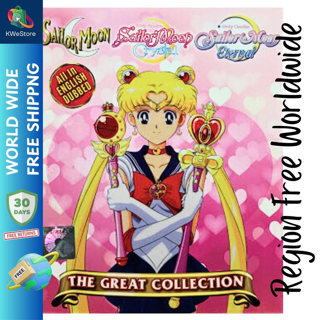 Sailor Moon Complete Collection - Box Set (1-239 Episodes + 5 Movies ...