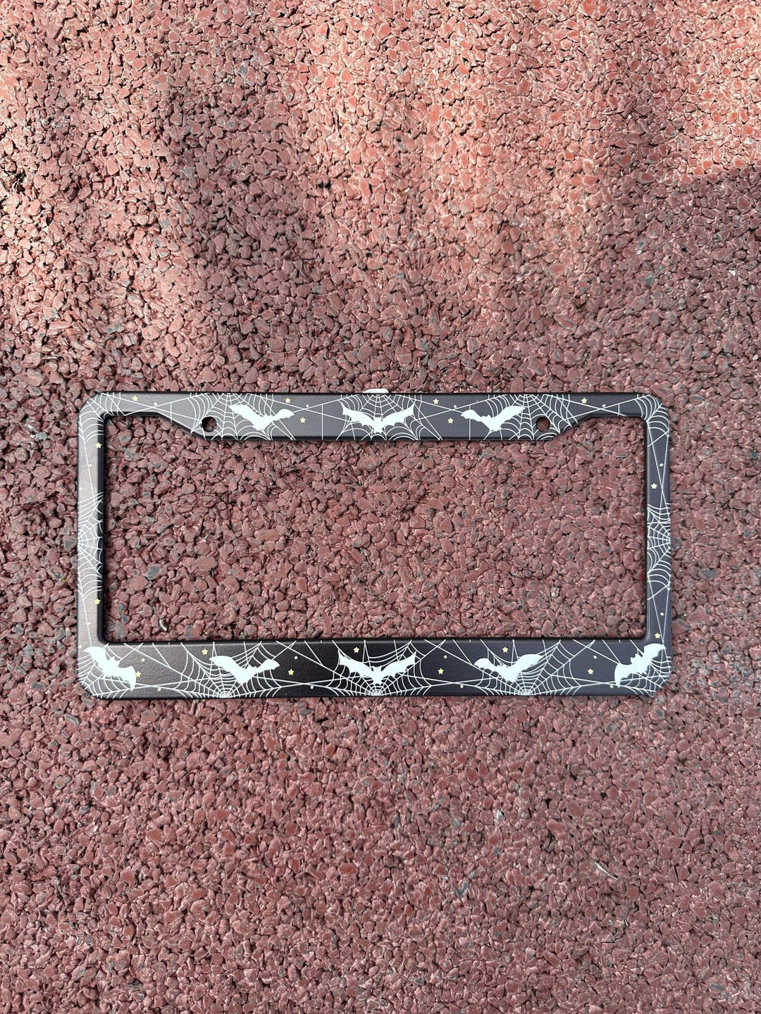 Bat License Plate Frame Spider Web Gothic License Plate Frame Cover ...