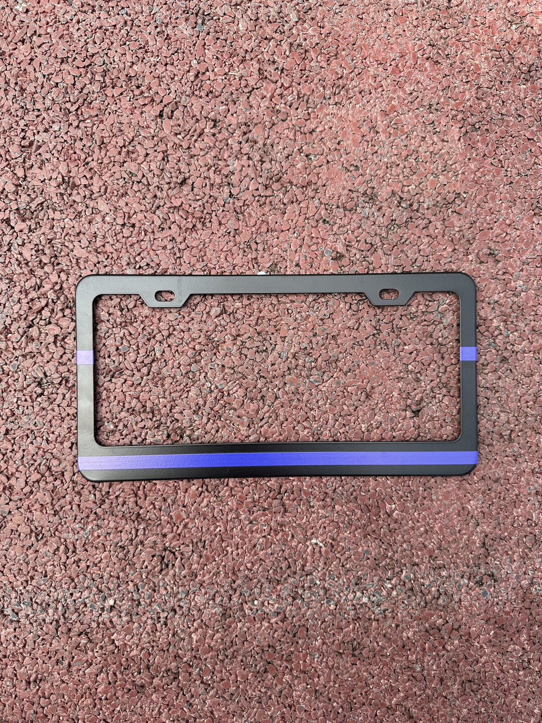 Personalized Blue Line Design License Plate Frame 2-pack Aluminum Car ...