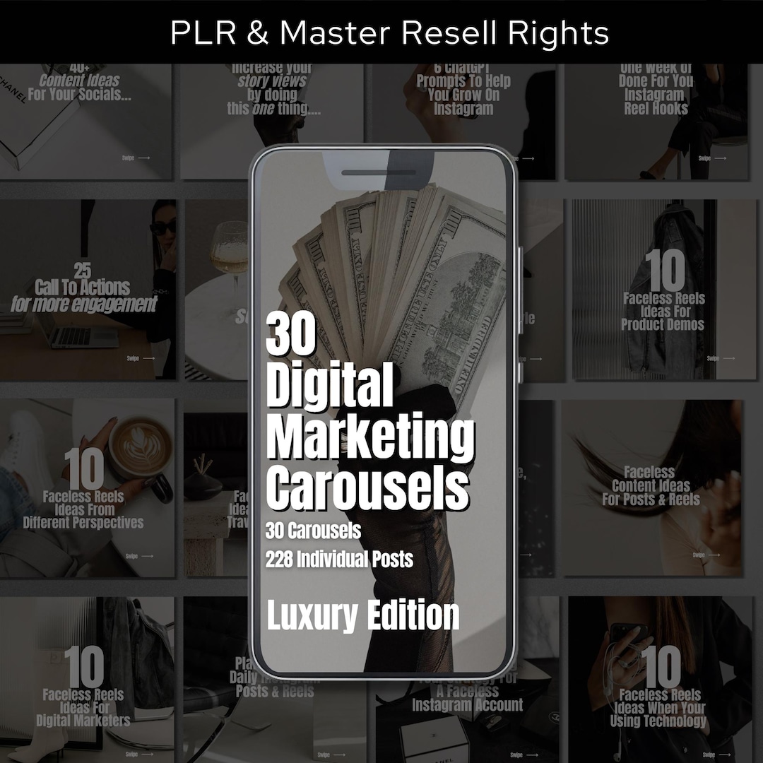 Carousel Posts for Selling Digital Products Social Media Posts Editable ...