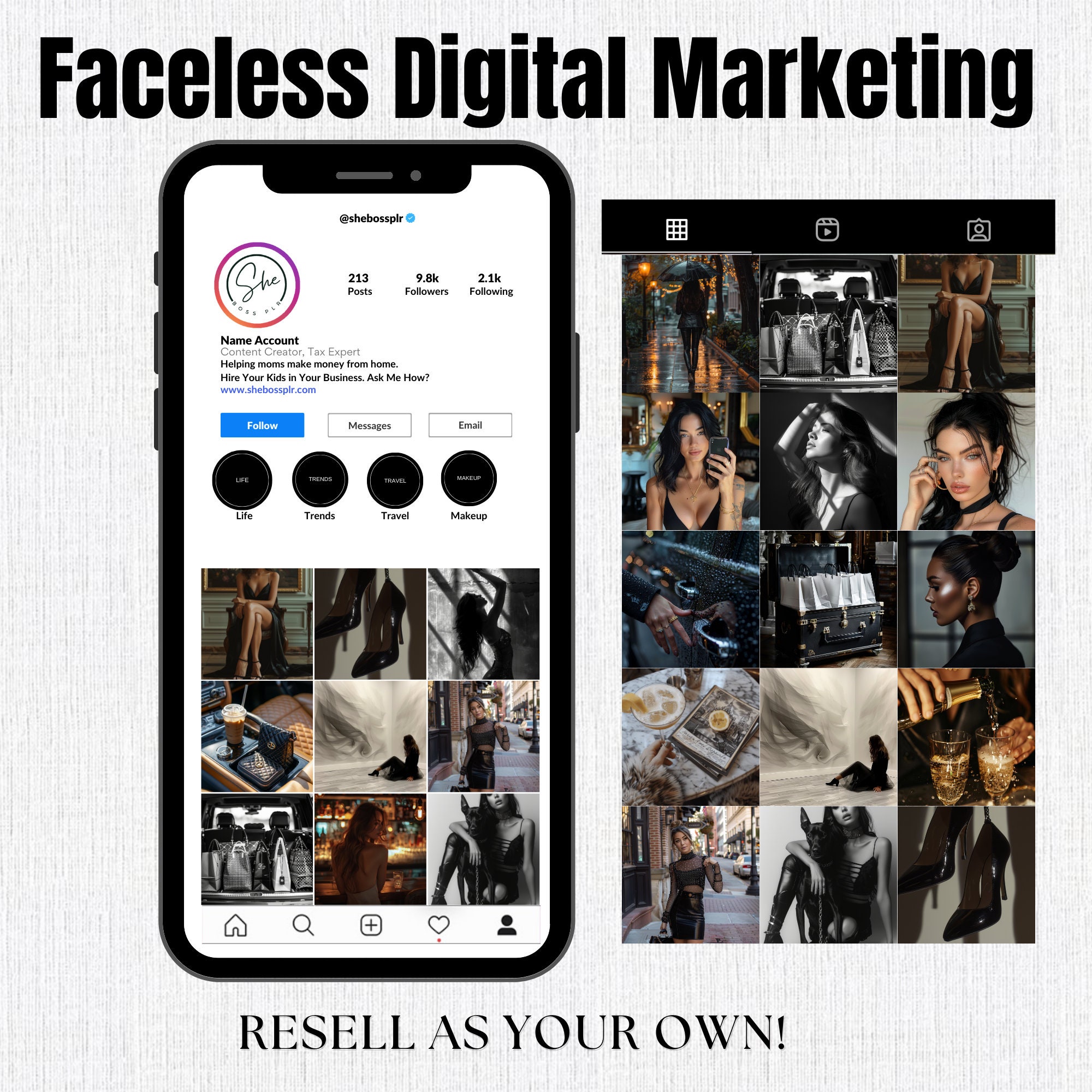 Faceless Stock Images for Reels Faceless Stock Photos for Content ...