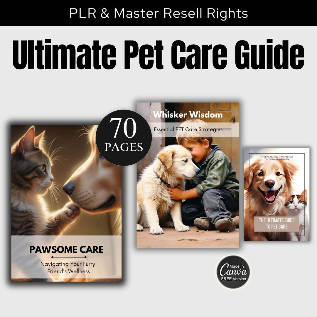 Pet Care Book Printable Pet Care Instructions Master Resell Rights Pet ...