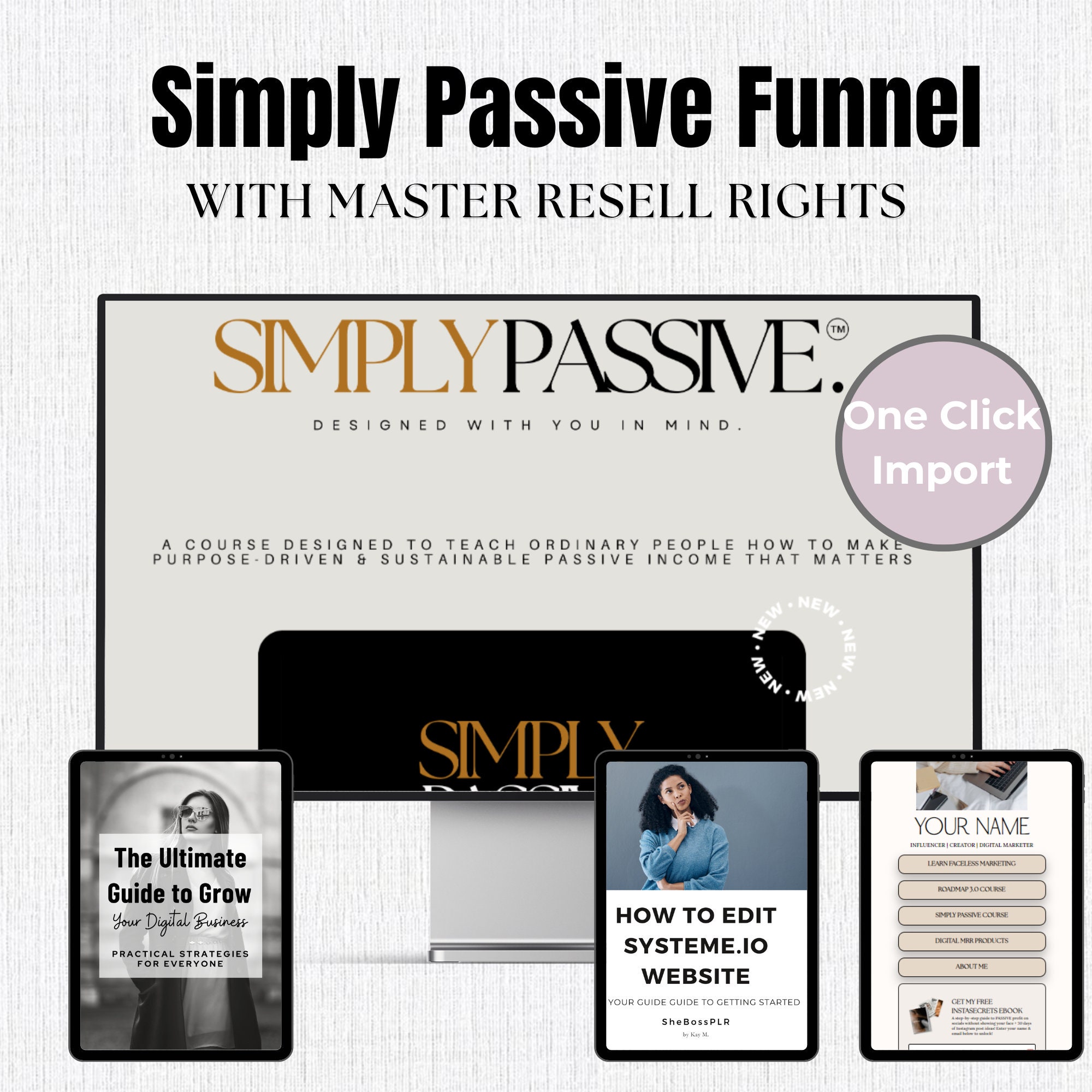 Simply Passive Course Funnel Digital Marketing Course MRR and PLR ...