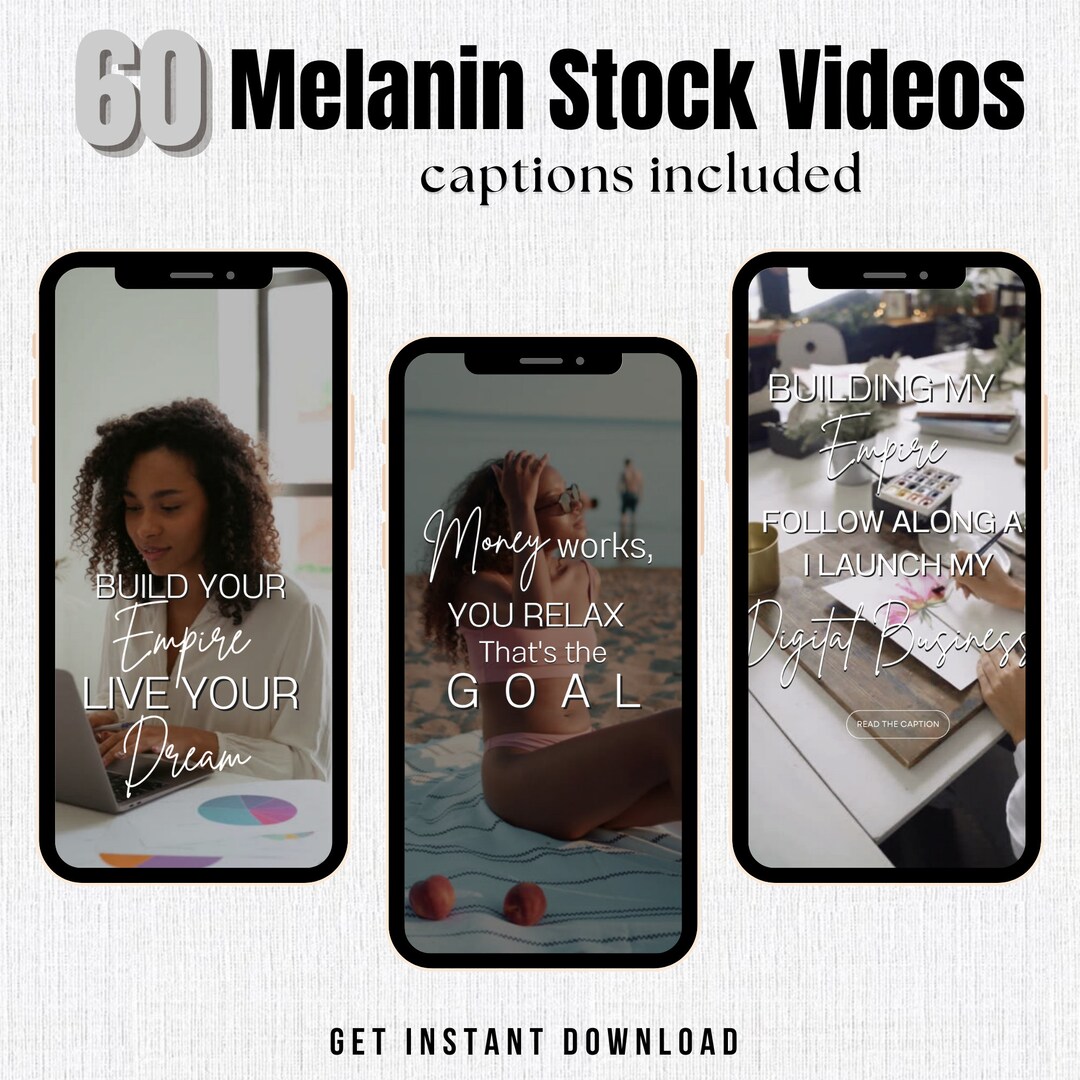 Melanin Reels Faceless Instagram Story Template Black Girl Reels ...