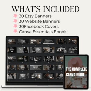 Etsy Banner Template Master Resell Rights Shop Banner for Digital ...