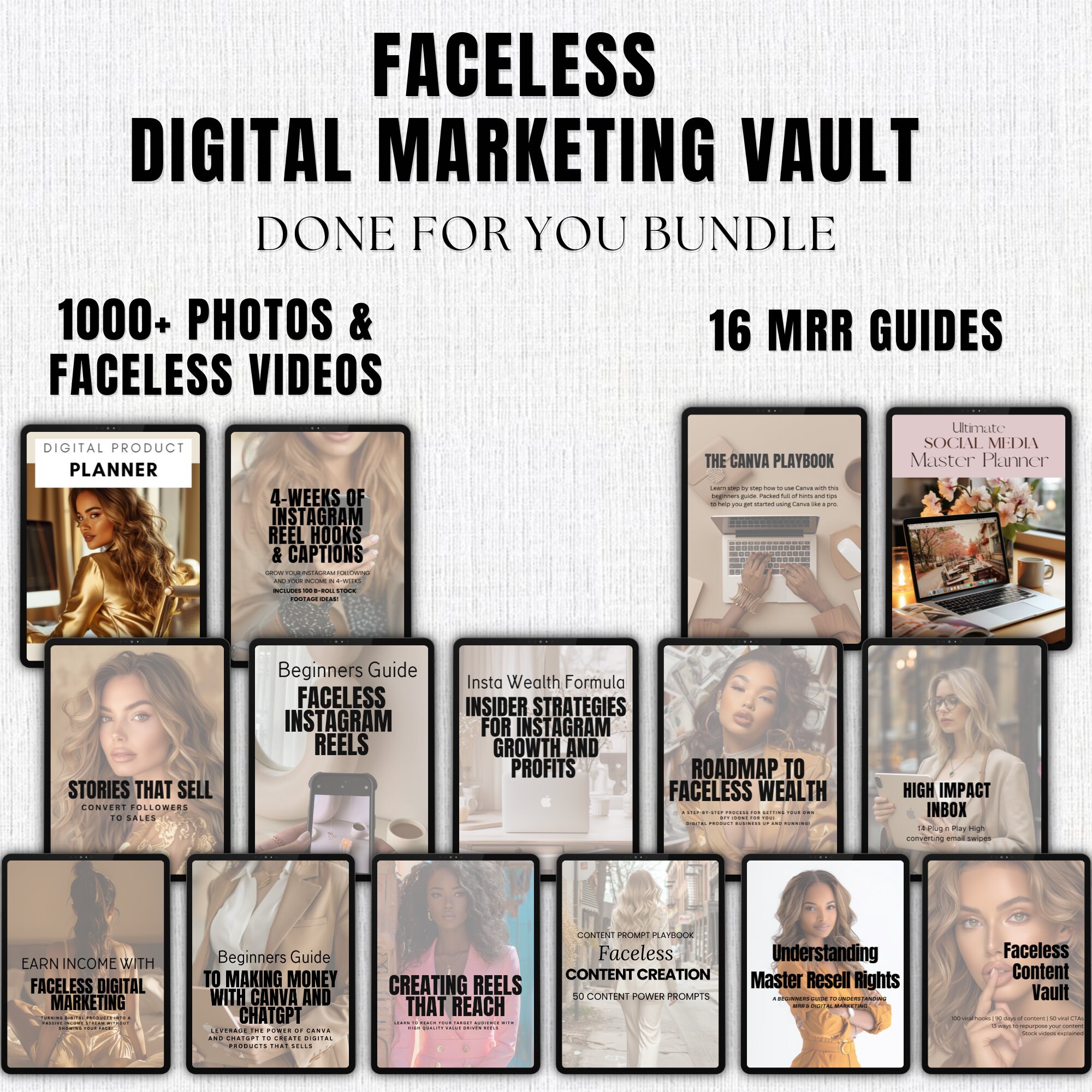 Faceless Digital Marketing MRR Digital Product Digital Marketing MRR ...