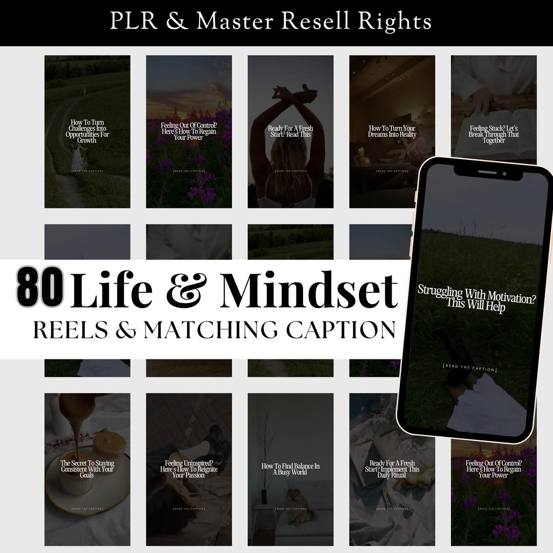 Faceless Instagram Reels: Boss Motivation, MRR (canva Template & PDF ...