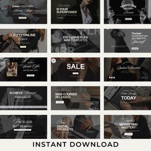 Etsy Banner Template Master Resell Rights Shop Banner for Digital ...