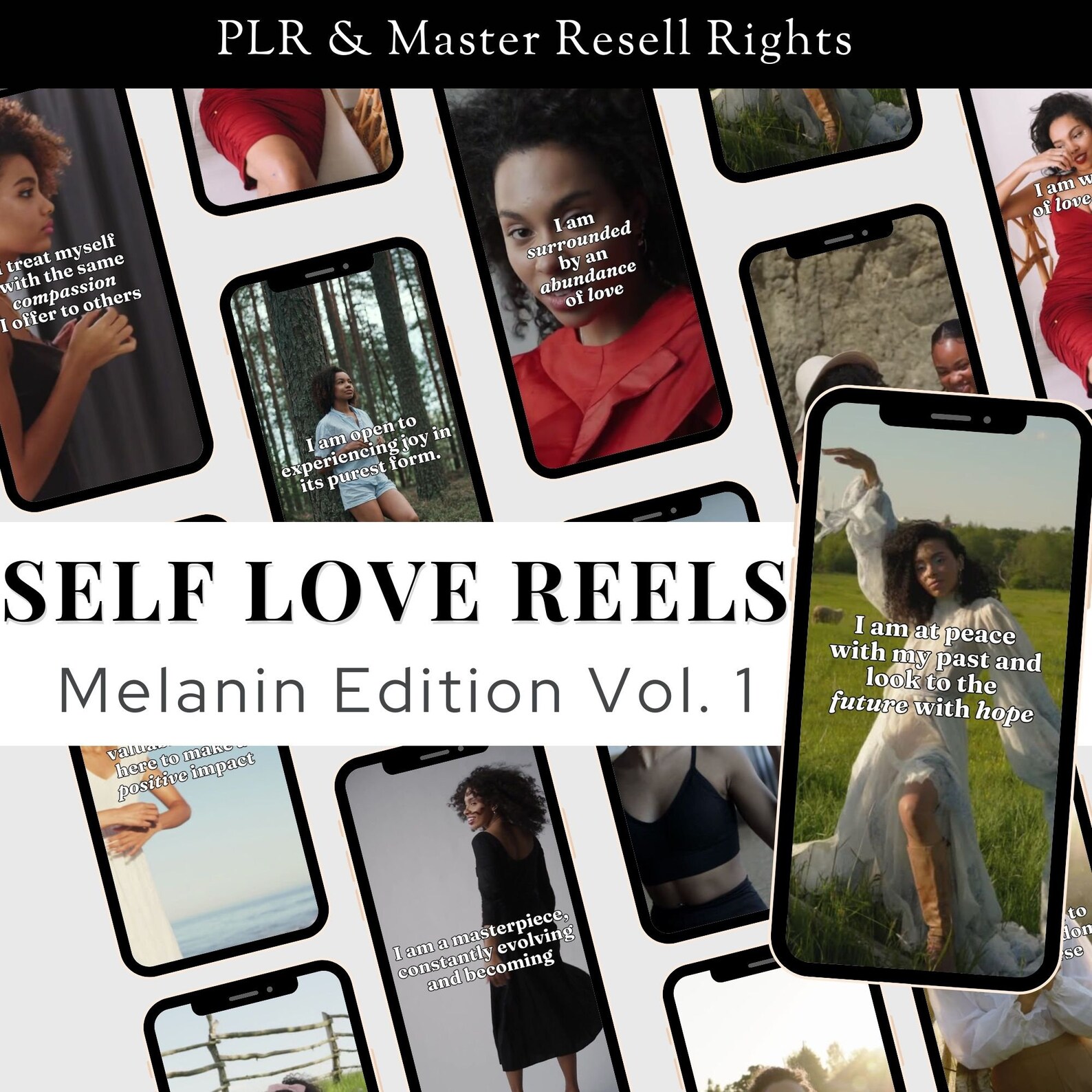 Melanin Digital Product Self Love Reels Instagram Reels MRR Canva ...