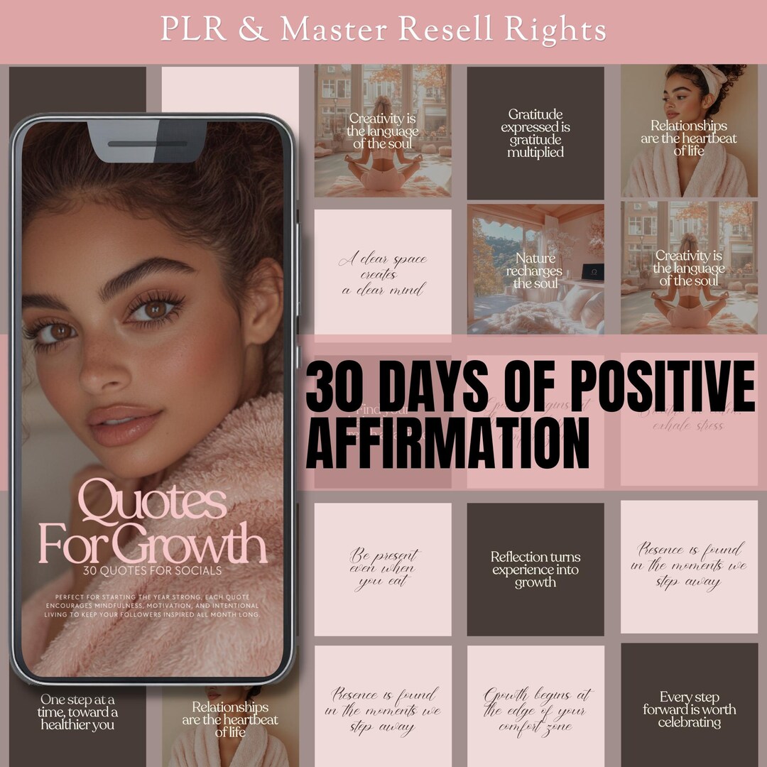Editable Canva Template: Positive Affirmation Social Media Posts ...