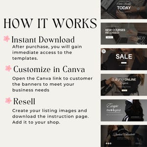 Etsy Banner Template Master Resell Rights Shop Banner for Digital ...