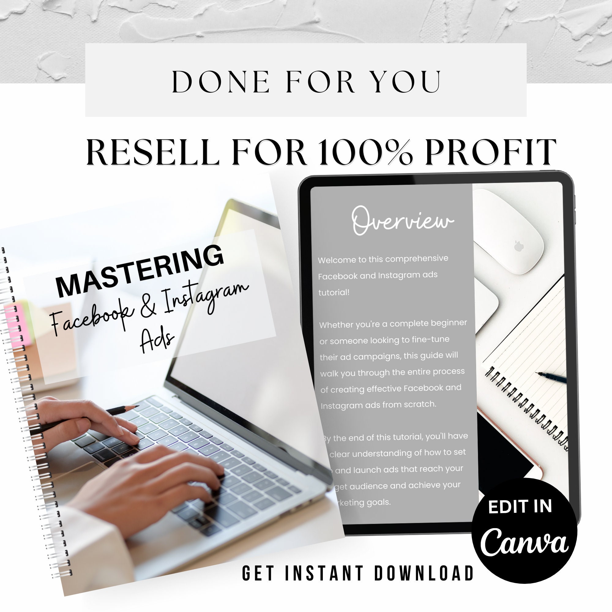 Facebook Ad Guide MRR Marketing Guide DFY Digital Product MRR Mastering Facebook Ads Facebook ...