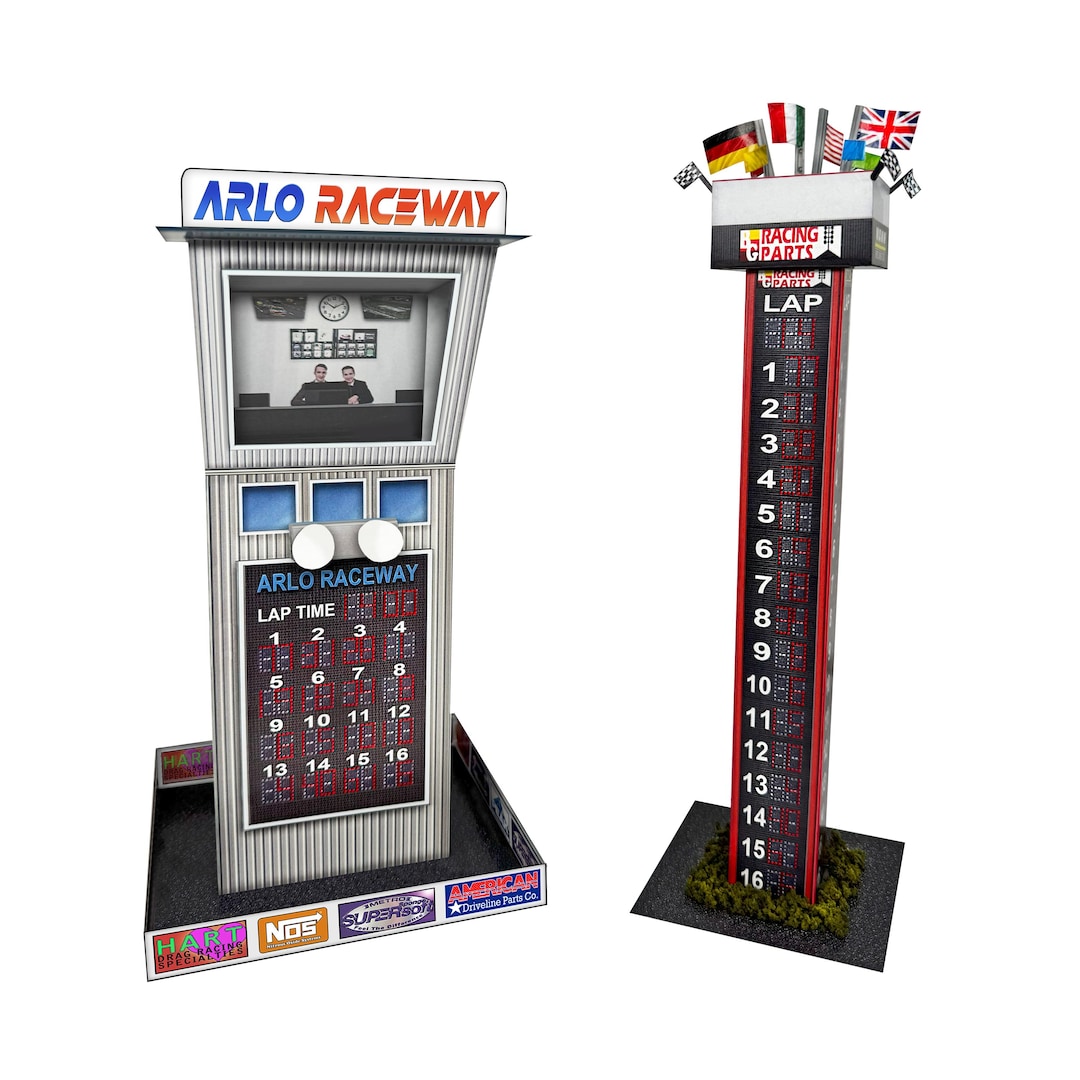 1:64 Scale "arlo Raceway Tower" Photo Real Scale Building Kit - Etsy