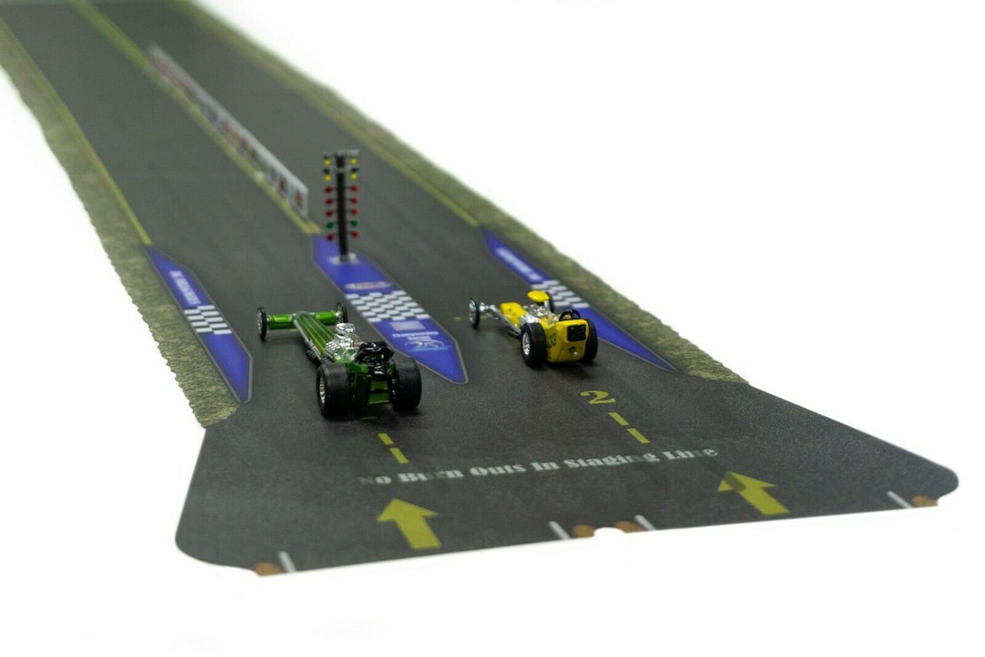 Mg 9007 1/64 Scale 1/8 Mile Drag Strip Raceway Real Roads Style 6 - Etsy
