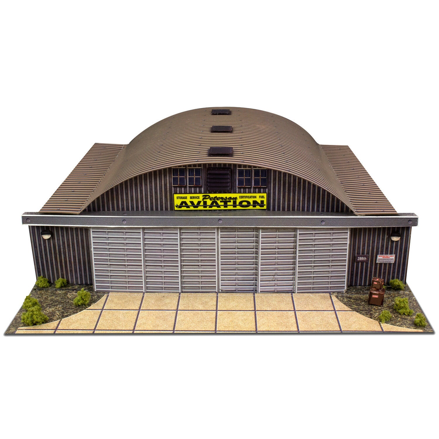 1/72, 1/64 Ho Scale Aircraft Hangar Model Scenery Diorama Photo Real ...