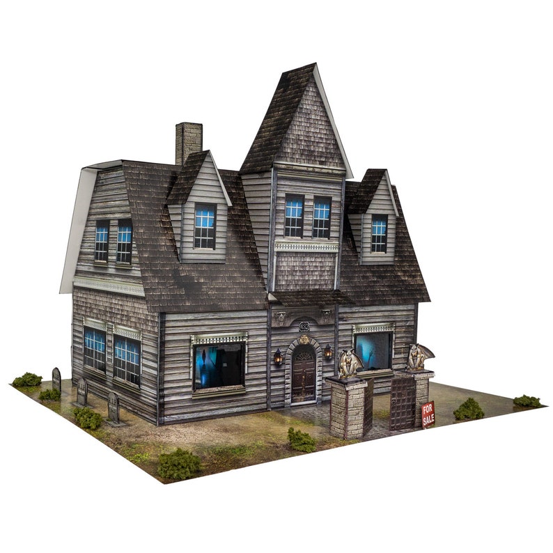BK 6471 1:64 Scale "haunted House" Photo Real Scale Building Kit - Etsy
