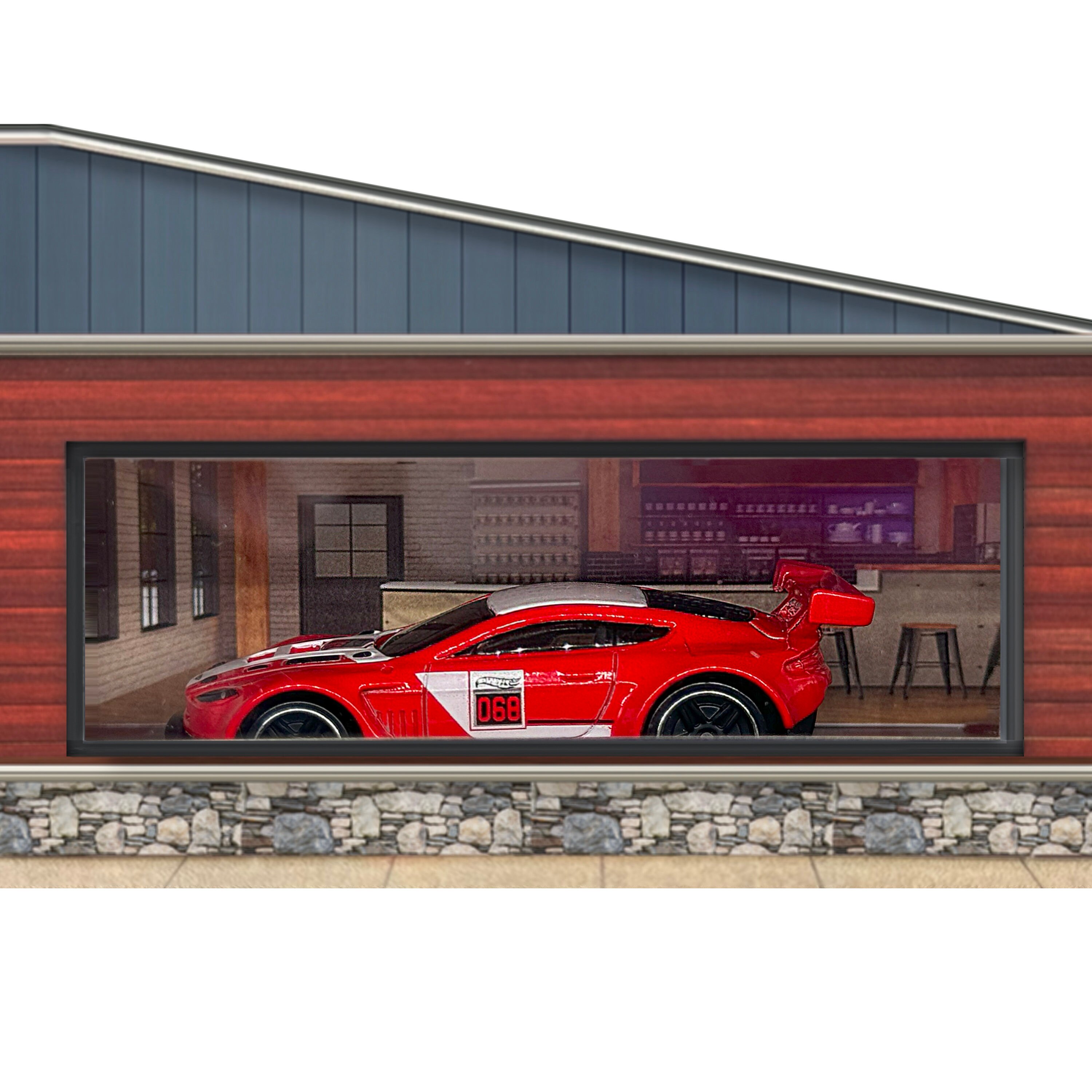 Bk 6476 1/64 Slot Car "racers Lounge" Photo Real Fits Aurora Afx Race ...