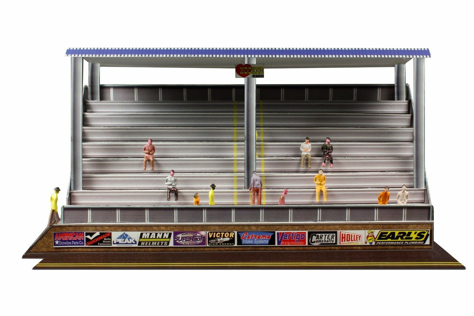 BK 6431 1/64 Slot Car Ho "modern Bleachers" Photo Real Fits Aurora Afx ...
