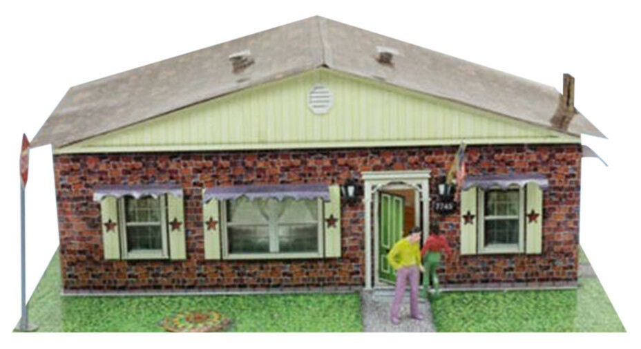 Bk 4821 1:48 Scale brick Rambler Photo Real Scale Building Kit - Etsy