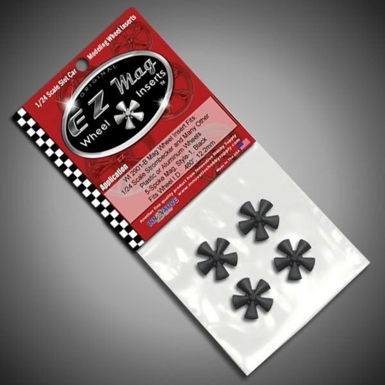 Wi 2901-B Black Classic Five Spoke Mag Ez Mag Wheel Inserts - Etsy