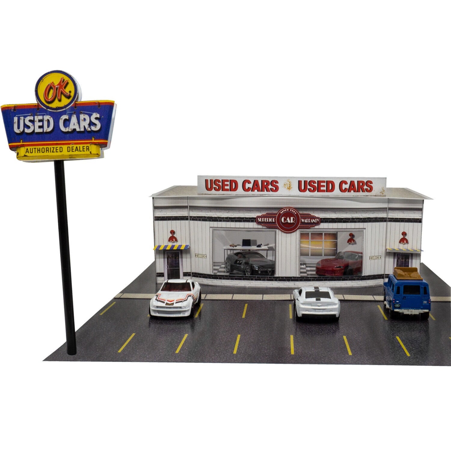 1:64 Scale used Car Dealership Photo Real Scale Building Kit - Etsy