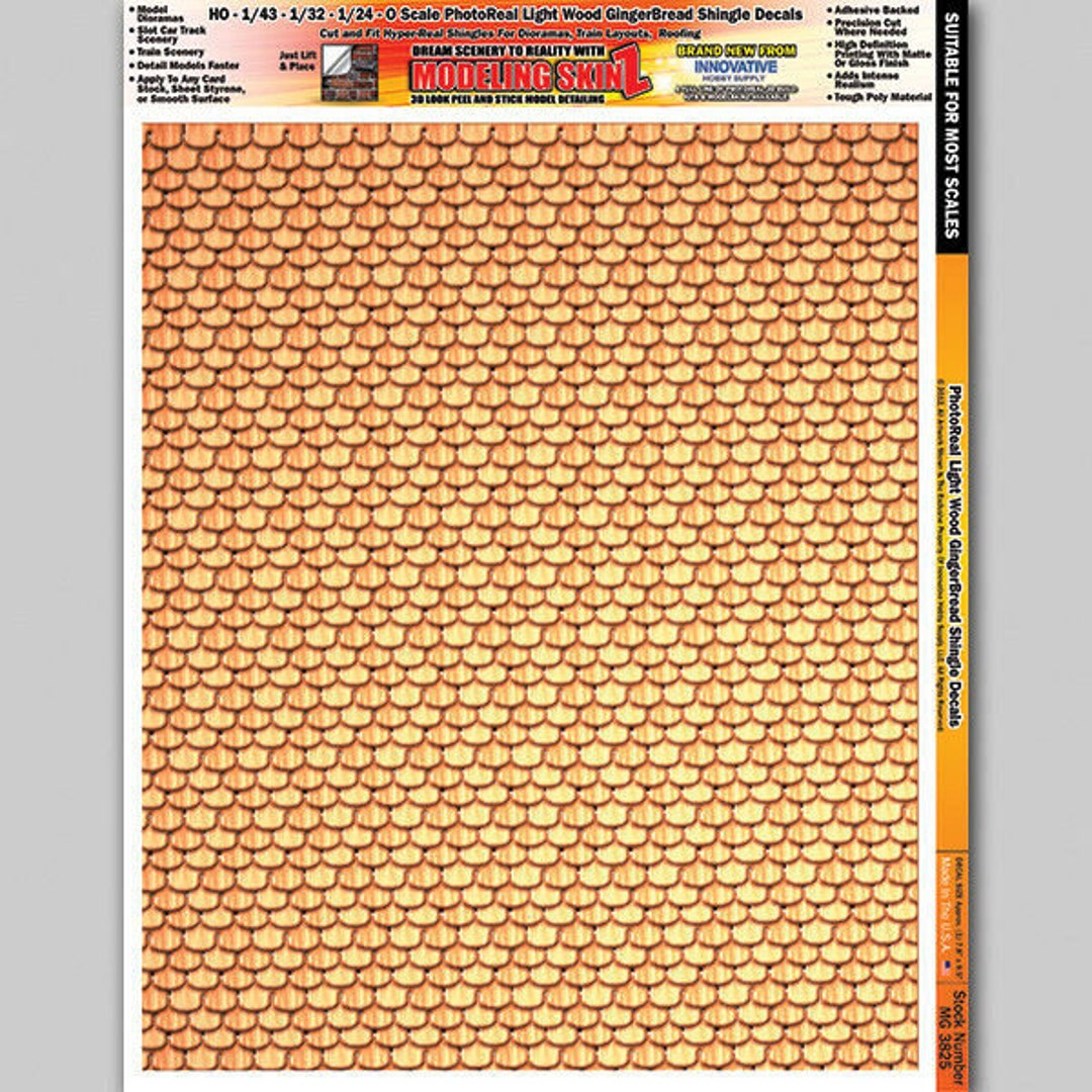 Mg 3825 "light Wood Gingerbread Shingles" Photo Real 3d Modeling Skinz ...