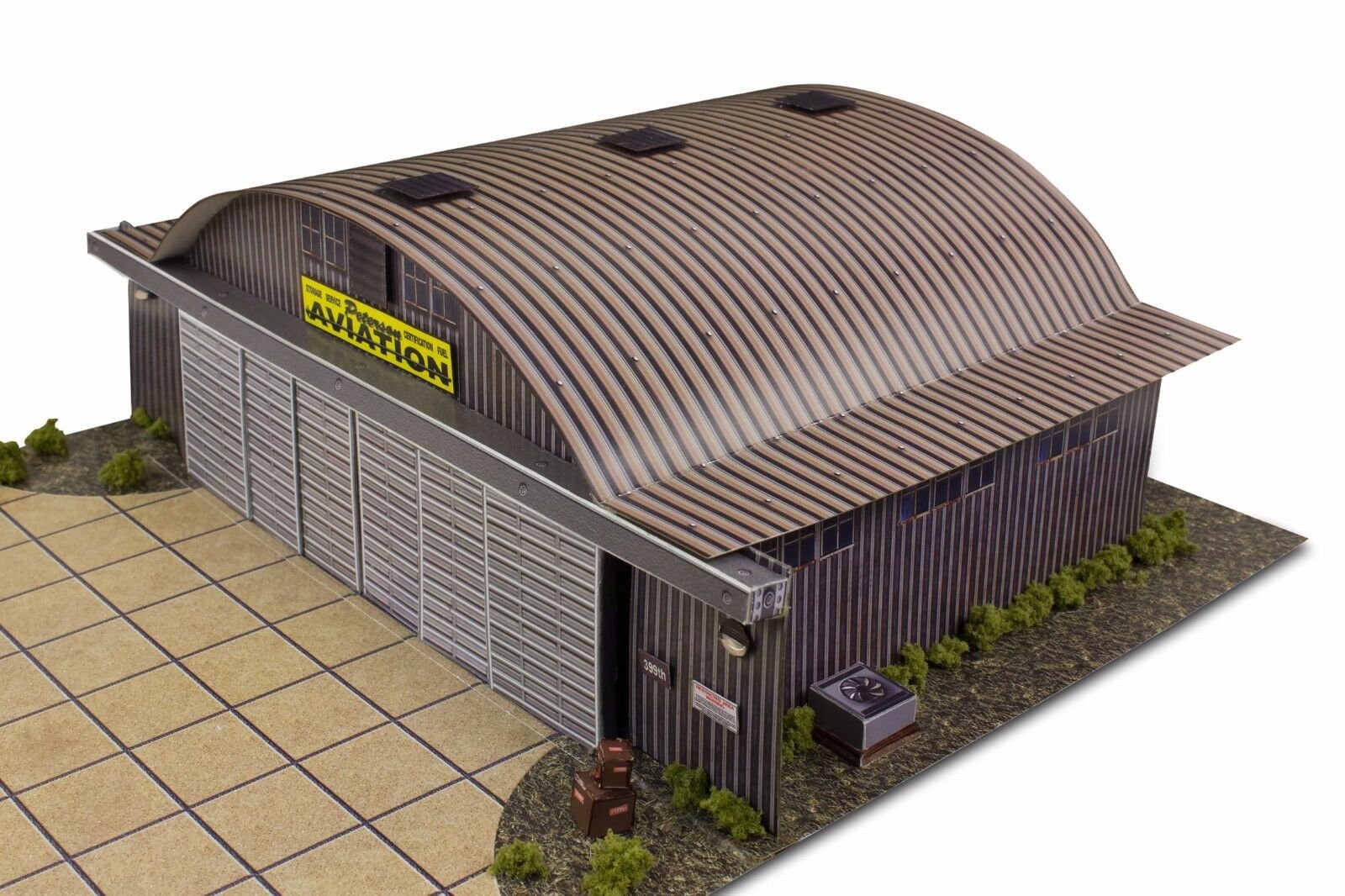1/72, 1/64 Ho Scale Aircraft Hangar Model Scenery Diorama Photo Real ...