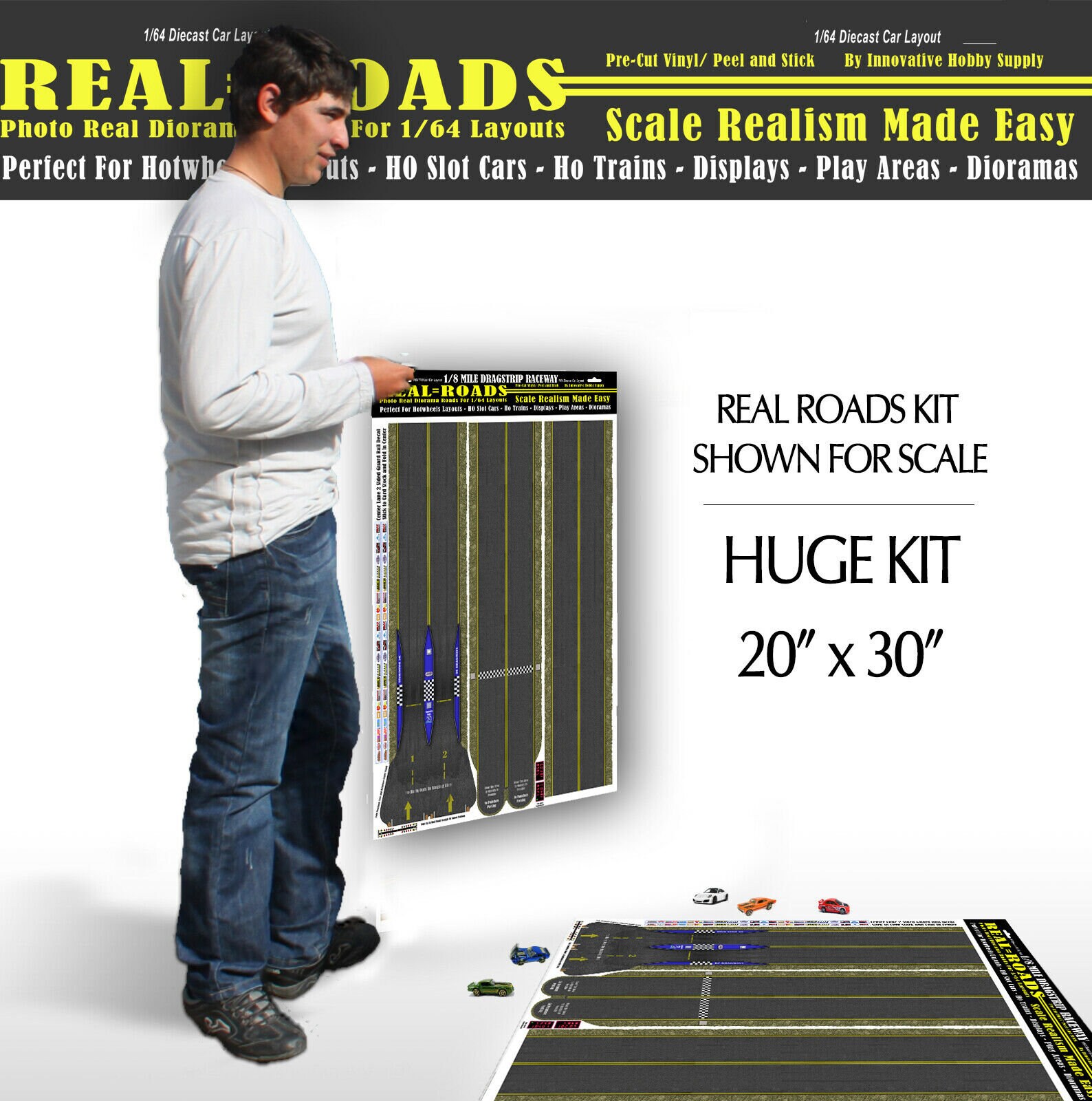 MG 9007 1/64 Scale 1/8 Mile Drag Strip Raceway Real Roads - Style 6 - Etsy