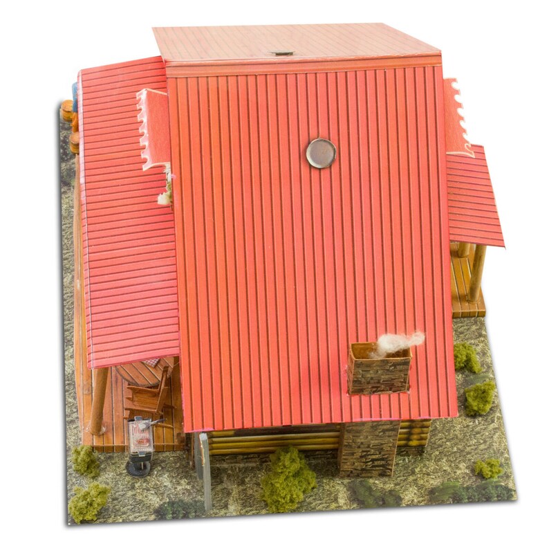 BK 4816 1:48 Scale "log Cabin" Photo Real Scale Building Kit - Etsy