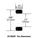 St 2040 1/64 Ho Scale Slot Car Tire for Aurora Dune Buggy Front & Rear ...