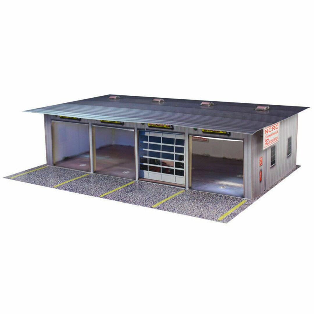 Bk 3211 1:32 Scale Pit Garage Building Kit - Etsy