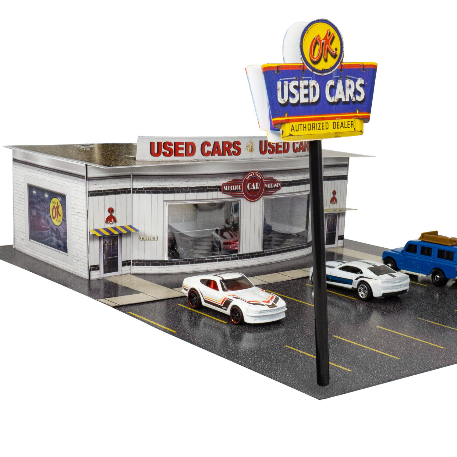 1:64 Scale used Car Dealership Photo Real Scale Building Kit - Etsy