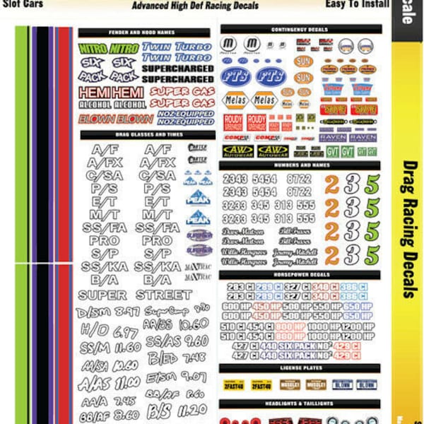 1 24 Scale Model Decals - Etsy
