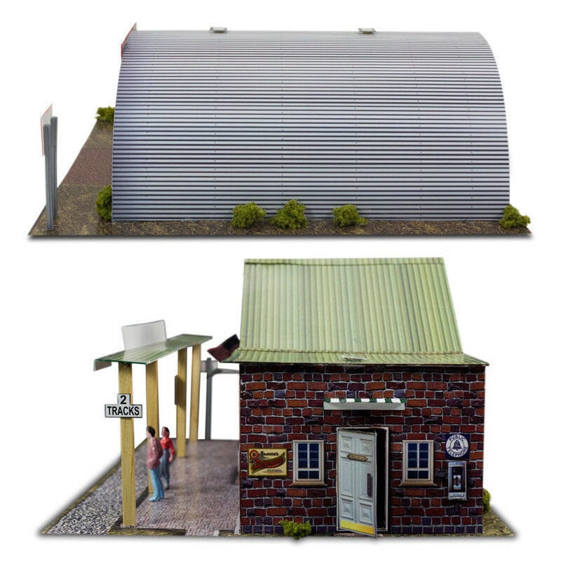 BK 8710 1:87 Scale "quonset Hut & Train Station" Photo Real Scale ...