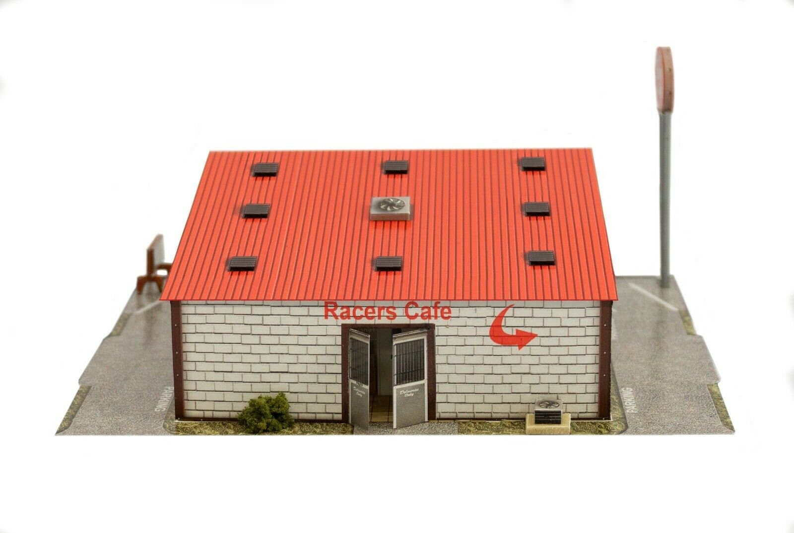 Bk 4837 1:48 Scale Raceway Cafe Model Building Kit - Etsy