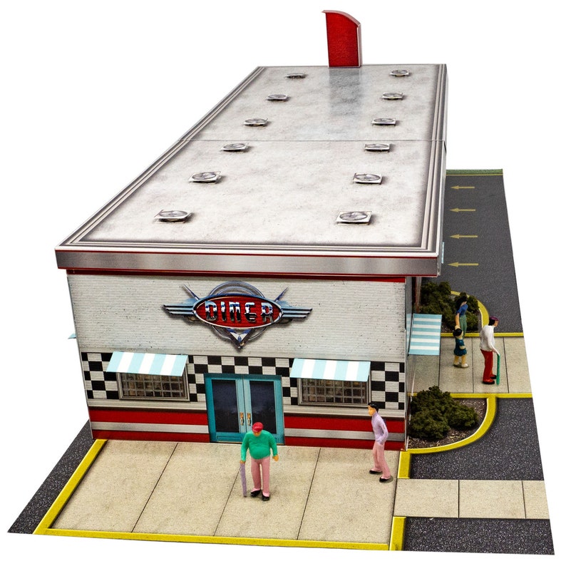 1:64 Scale "bruno's Dine-in & Drive-in" Photo Real Scale Building Kit ...