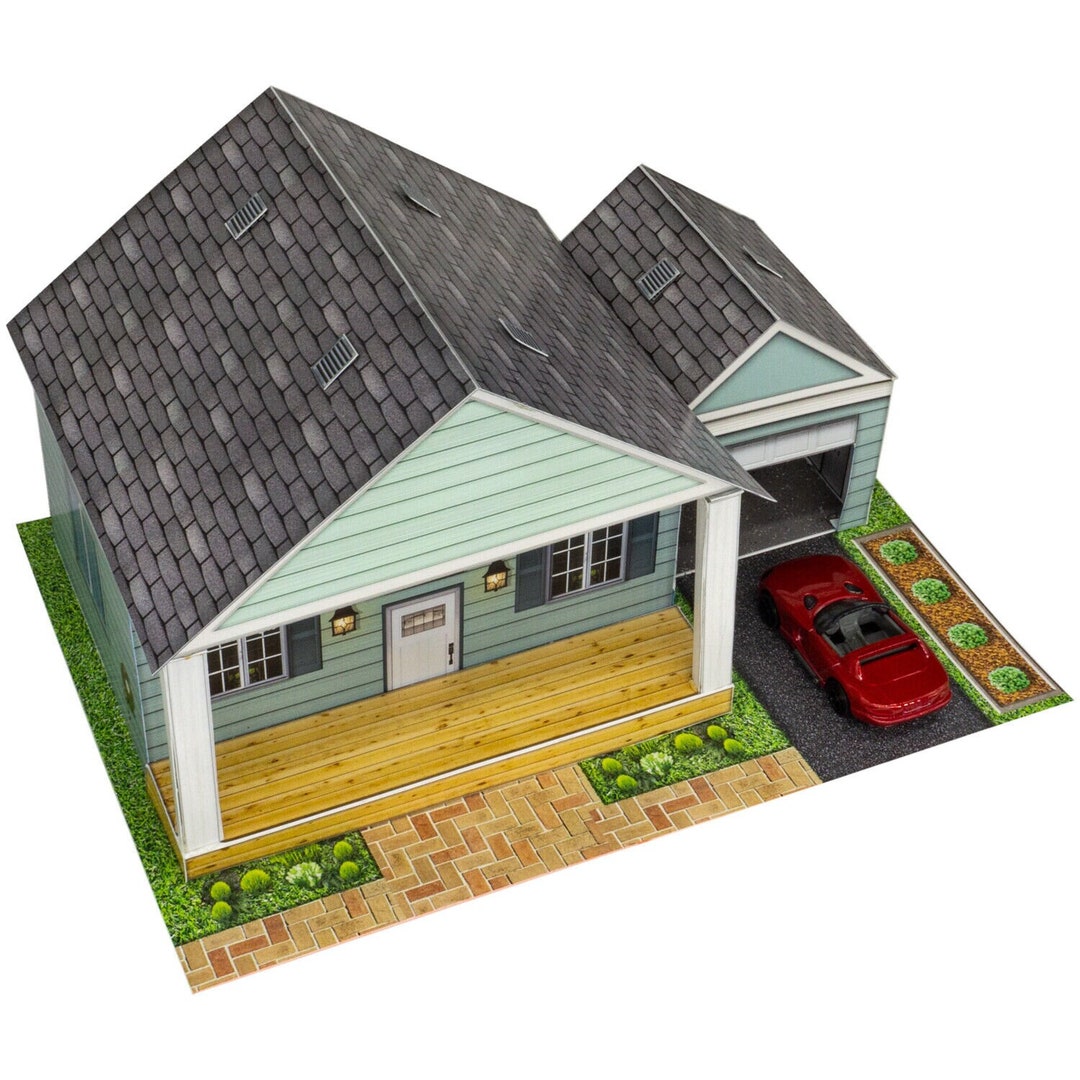 1:64 Scale "modern House" Photo Real Scale Building Kit - Etsy