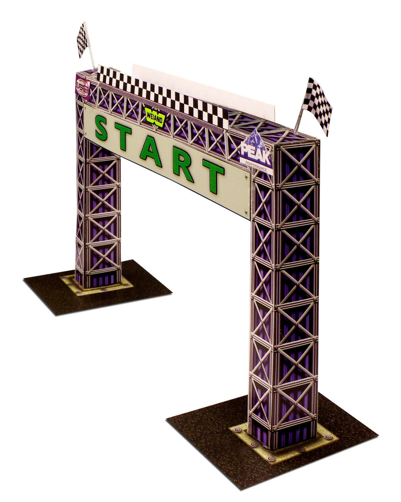 1/64 Slot Car Ho "start Gantry" Photo Real Fits Aurora Afx Race Tracks ...