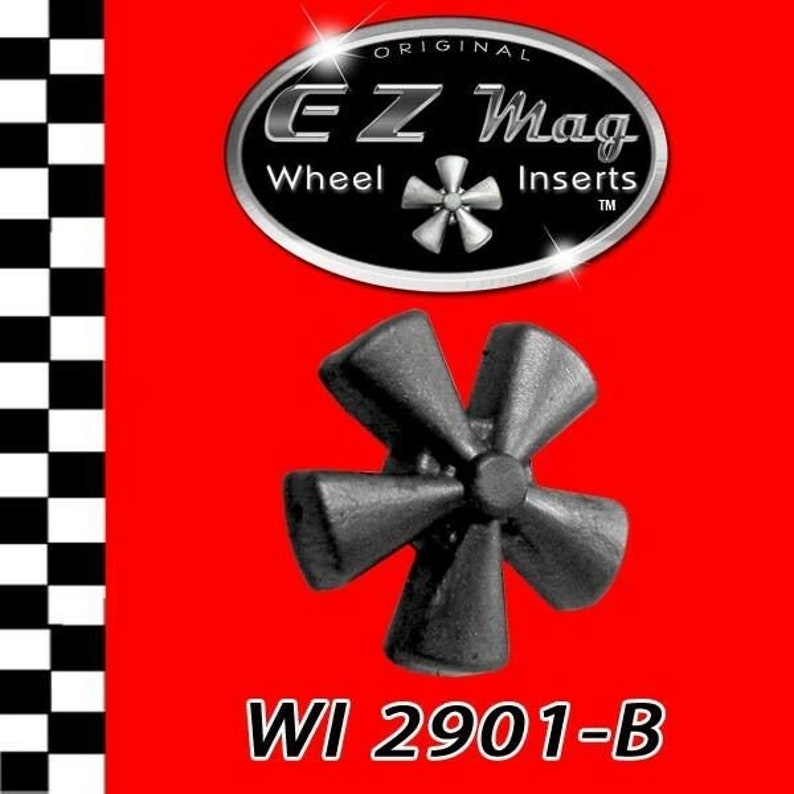 Wi 2901-B Black Classic Five Spoke Mag Ez Mag Wheel Inserts - Etsy