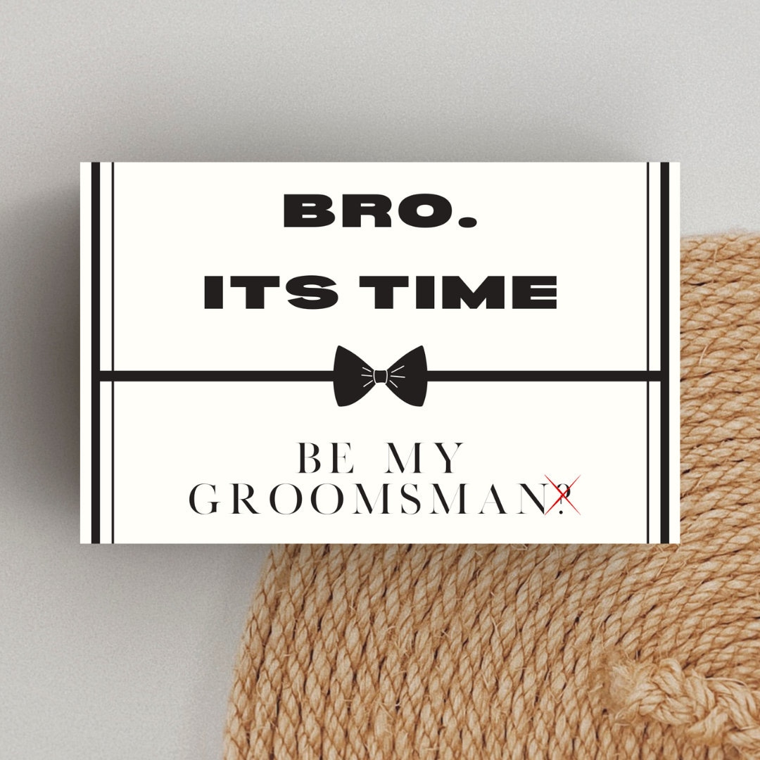 Best Man Proposal, Groomsmen Proposal Card, Funny Groomsman Proposal ...