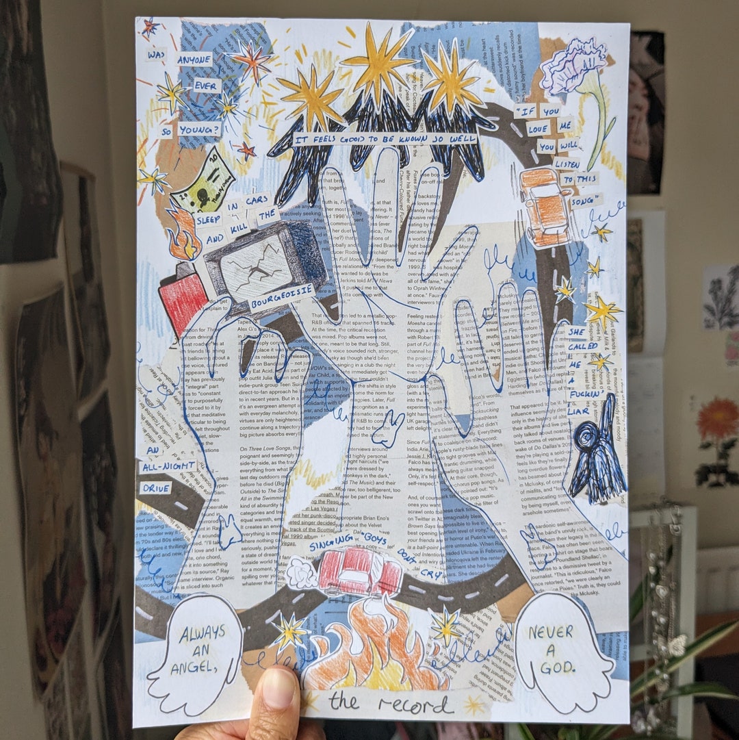 Boygenius 'the Record' Fanart Print Collage Boygenius Album Print - Etsy