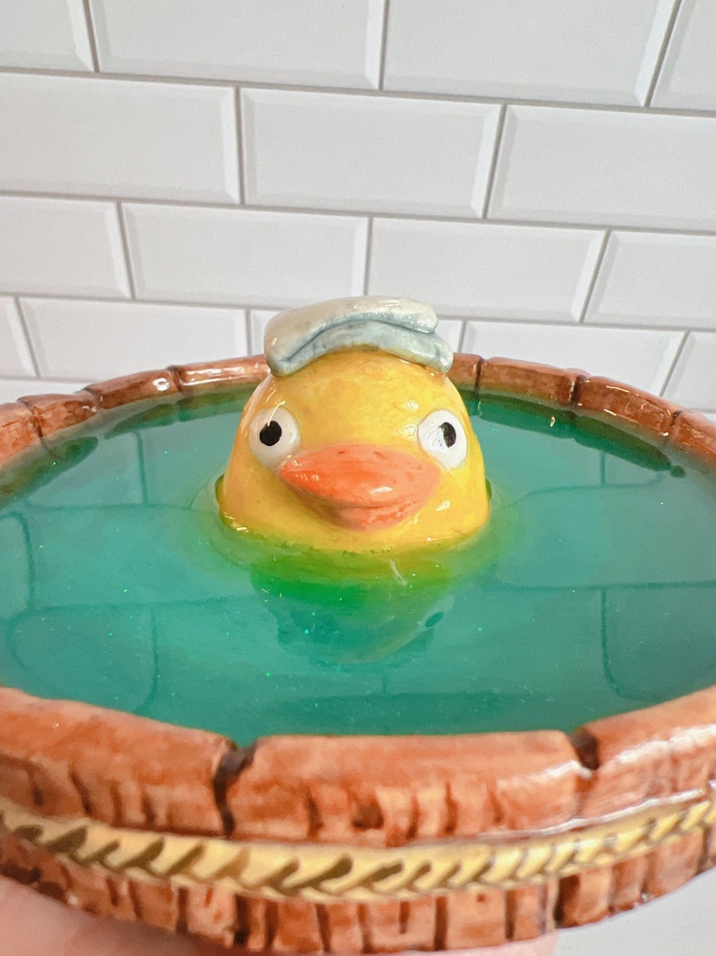 Otori-sama Bath Handmade Trinket Dish Studio Ghibli Fan Art Spirited ... Otori-sama Bath Handmade Trinket Dish Studio Ghibli Fan Art Spirited ...